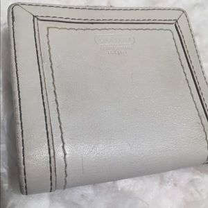 Coach | Bags | Coach Mini Wallet White Leather | Poshmark